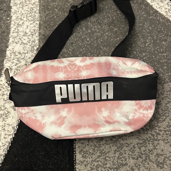 Puma | Bags | Puma Pink And White Tiedye Waist Bag | Poshmark
